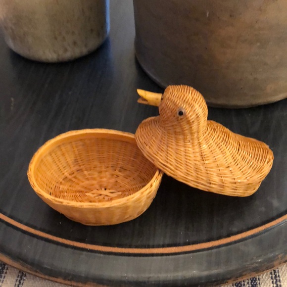 Other | Vintage Wicker Chick Trinket Box | Poshmark
